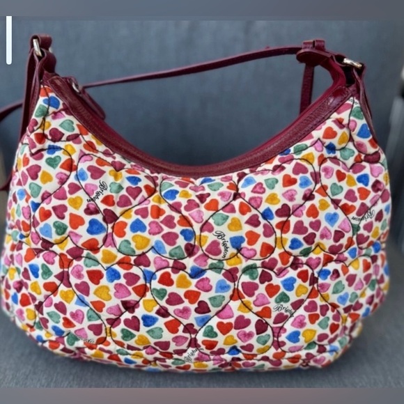 Brighton | Bags | Brighton Quilted Rainbow Heart Hobo Bag With Red ...